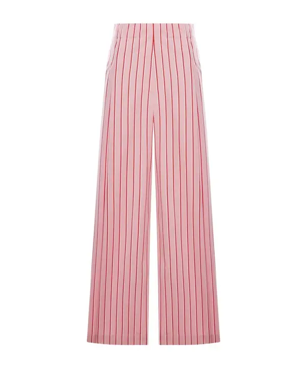 Dries Van Noten Striped Wide Leg Trousers