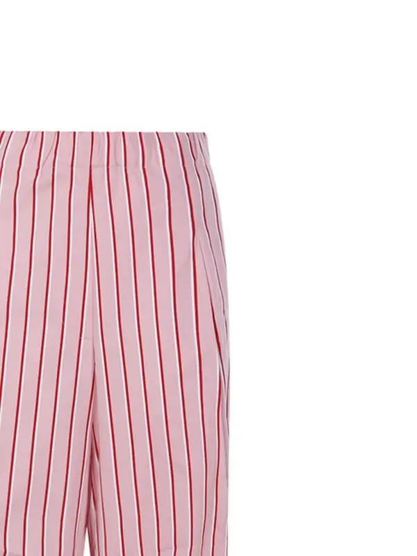 Dries Van Noten Striped Wide Leg Trousers - Pink