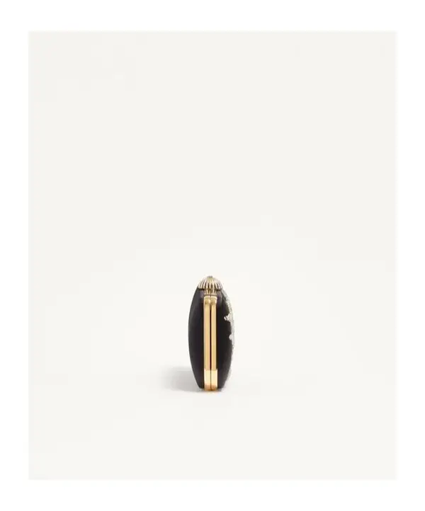 Valentino Garavani Embroidered Clutch With Chain Strap