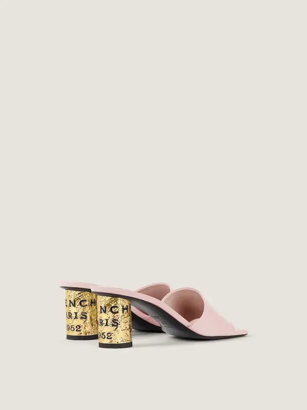 Givenchy Square Toe Tape Heeled Mules - Pink