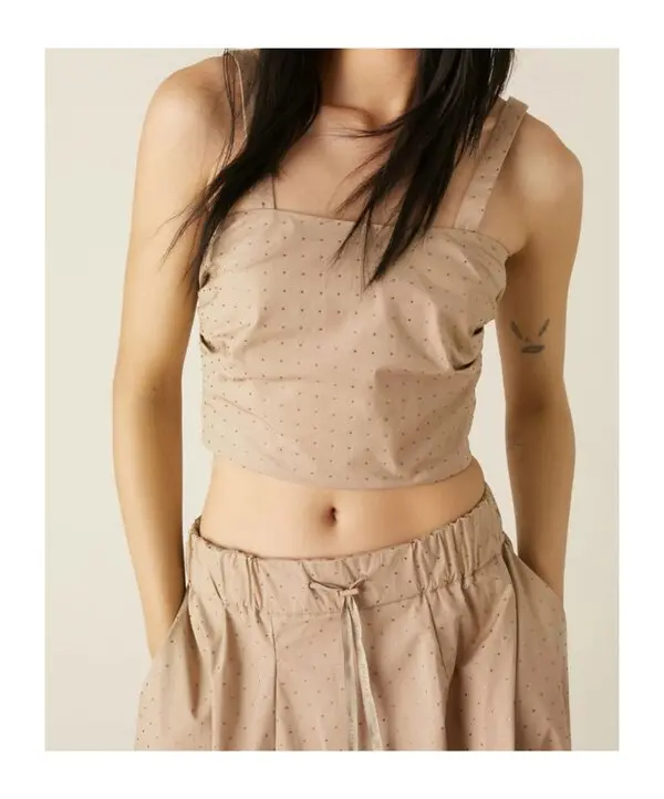 Marella Sleeveless Embellished Crop Top