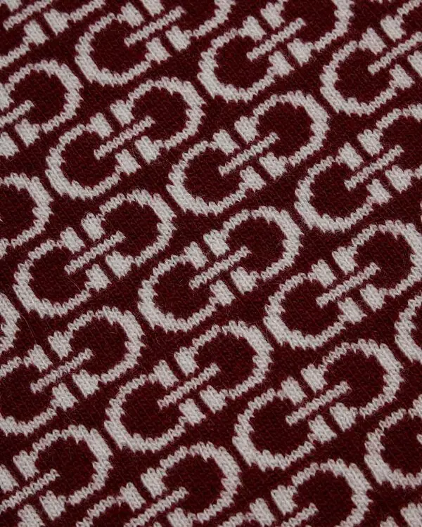 FERRAGAMO Logo Knitted Scarf