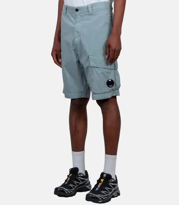 C.P. COMPANY Belt Loop Shorts With Lens Detail - Multicolor
