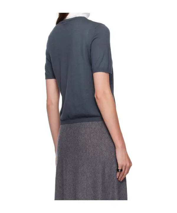 LISA YANG Rib-knit Cashmere Cardigan - Navy