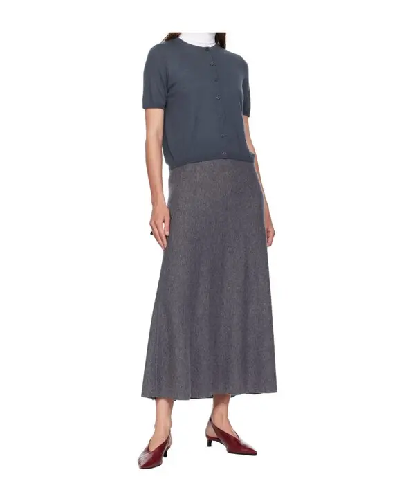 LISA YANG Rib-knit Cashmere Cardigan - Navy