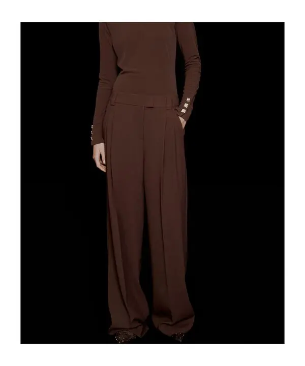 Marella Straight-fit Envers Satin Trousers