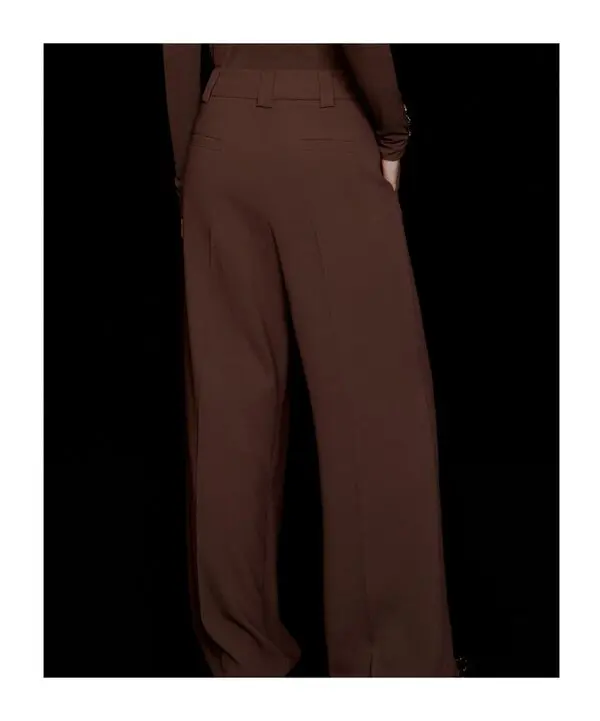 Marella Straight-fit Envers Satin Trousers