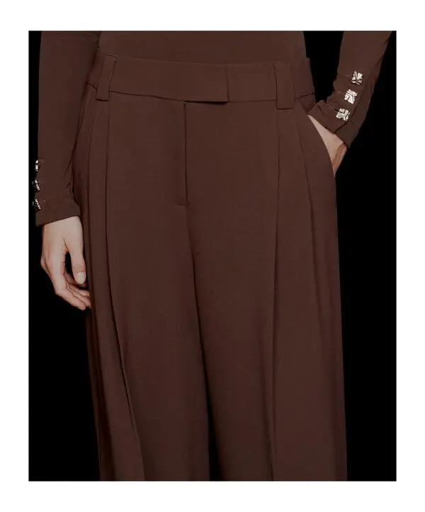 Marella Straight-fit Envers Satin Trousers