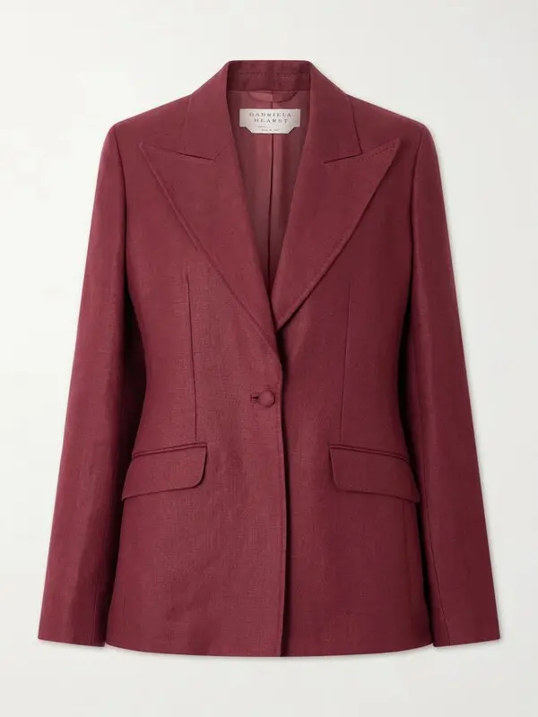 Gabriela Hearst Levia Linen-twill Blazer