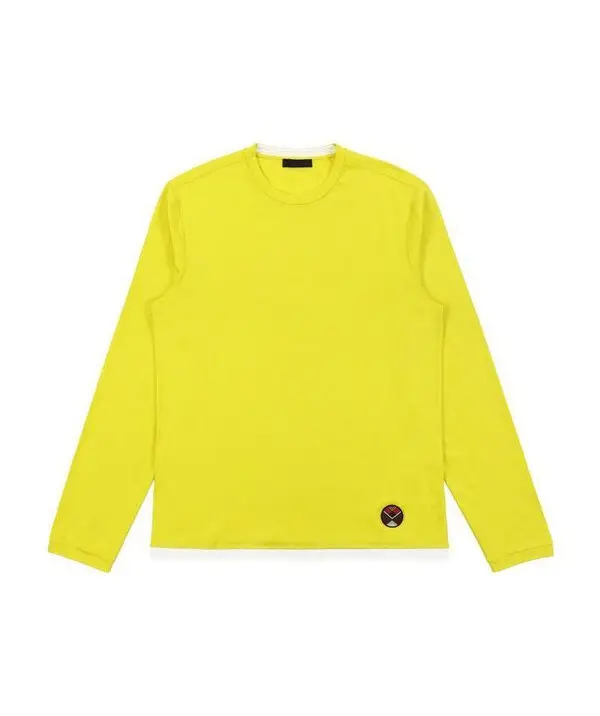 Prada Logo Details T-shirt - Yellow