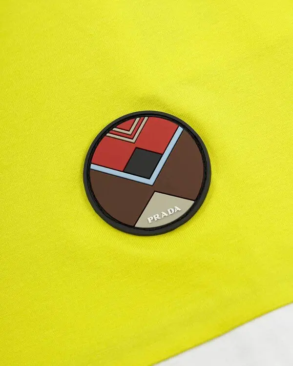 Prada Logo Details T-shirt - Yellow