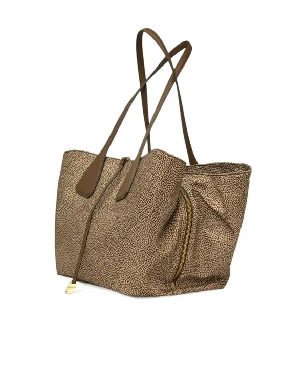 Borbonese Printed Shoulder Bag - Brown