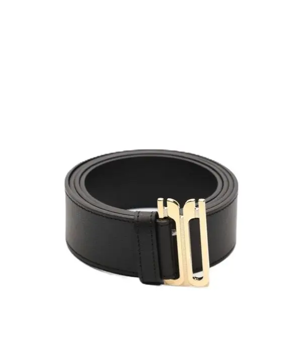 Victoria Beckham Logo Buckle Fastened Belt - Black