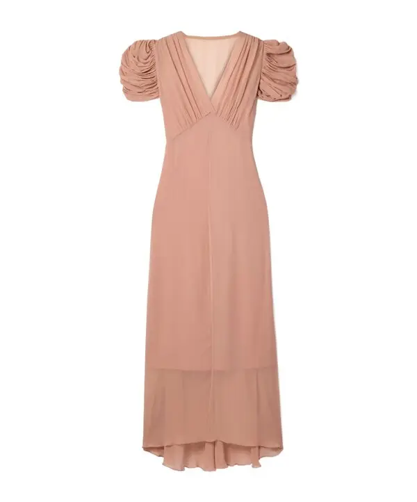 Zimmermann Eden Pleated Dress - Biscuit