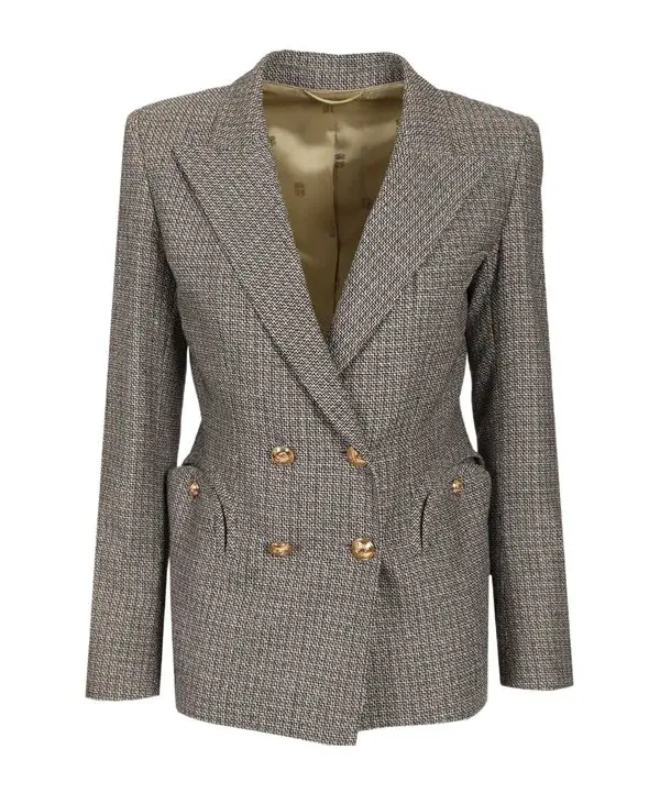 BLAZÉ MILANO Gloriana Charmer Double-breasted Blazer - Grey
