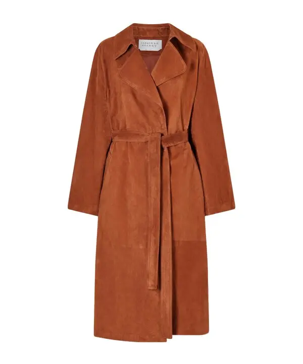 Gabriela Hearst Belted Suede Coat
