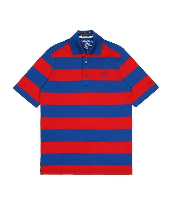 PAUL  SHARK Striped Short-sleeved Polo Shirt