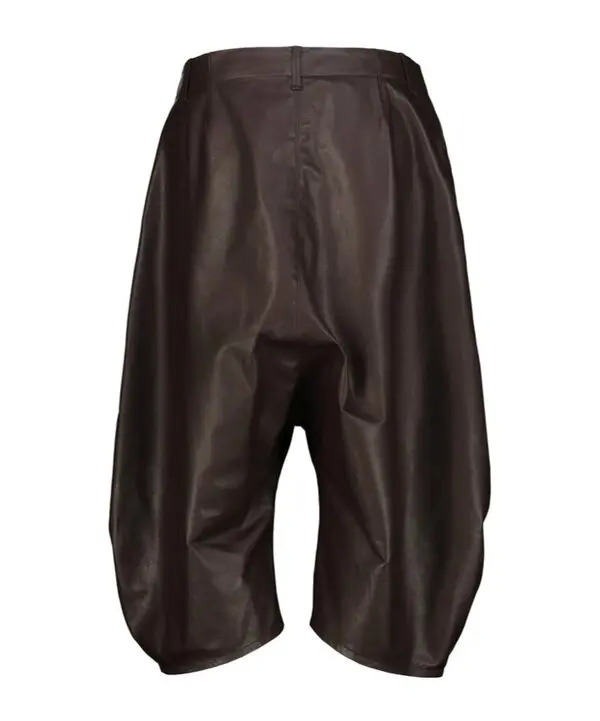 LEMAIRE Button Detailed Tapered Shorts - Tiramisu
