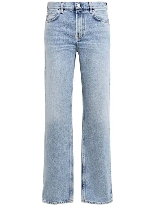 TOTEME Low Rise Straight Cotton Denim Jeans