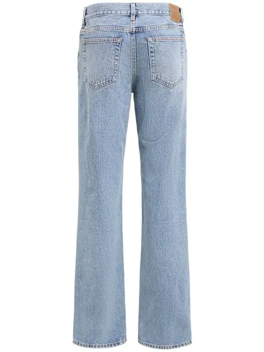 TOTEME Low Rise Straight Cotton Denim Jeans