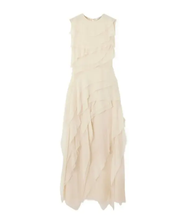 Altuzarra Silk Chiffon Dress - Nude