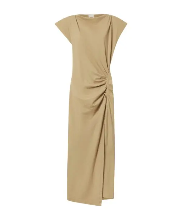 Isabel Marant Étoile Nadela Ruched Midi Dress - Nude