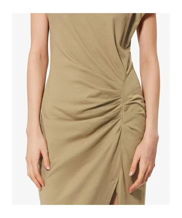 Isabel Marant Étoile Nadela Ruched Midi Dress - Nude