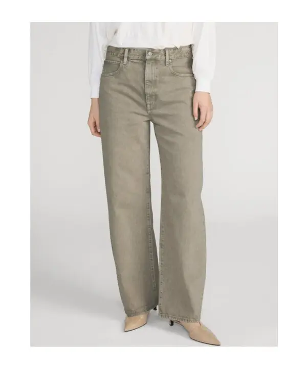 FRAME Wide Leg Jeans - Nude