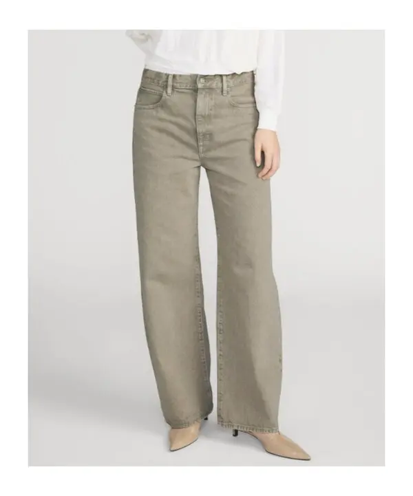 FRAME Wide Leg Jeans - Nude