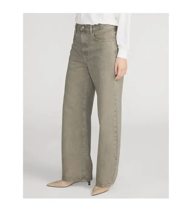 FRAME Wide Leg Jeans - Nude