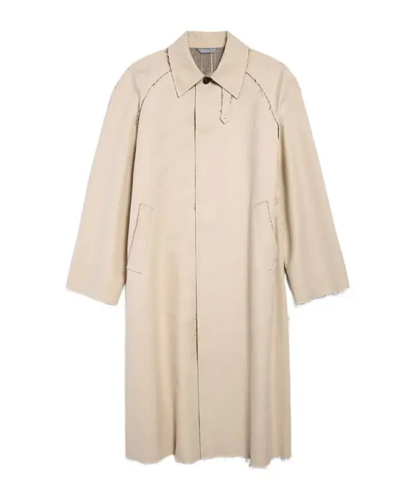Balenciaga Raw Edge Carcoat - Beige