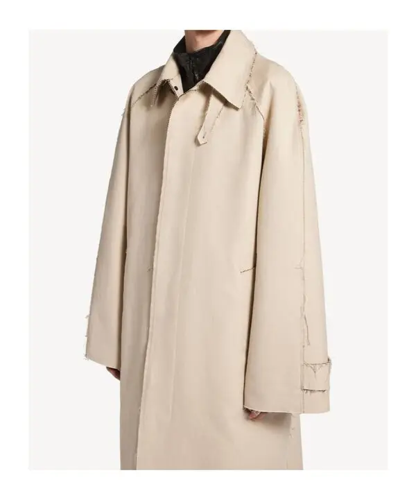 Balenciaga Raw Edge Carcoat - Beige