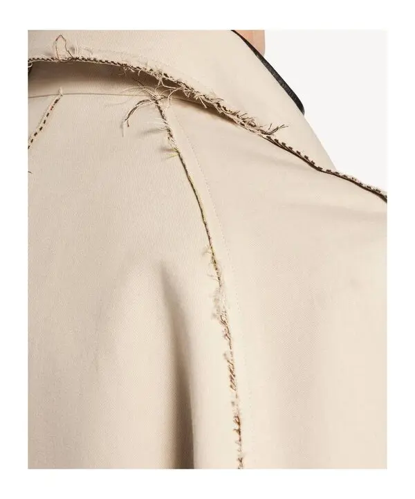 Balenciaga Raw Edge Carcoat - Beige
