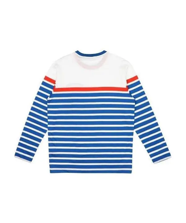 PAUL  SHARK Logo Striped Long-sleeved T-shirt