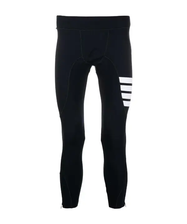 Thom Browne Signature 4 Stripe Leggings - Black