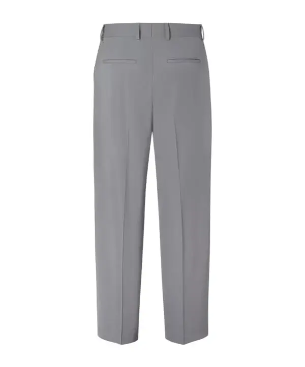 Fendi Gray Wool Gabardine Tailored Pants - Grey