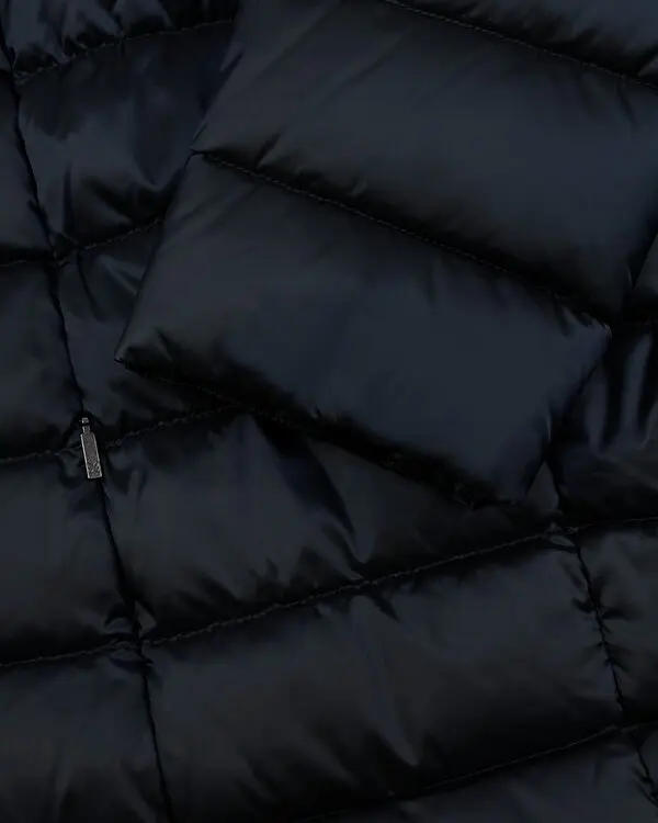 Max Mara Hooded Down Jacket With Zipper Pockets