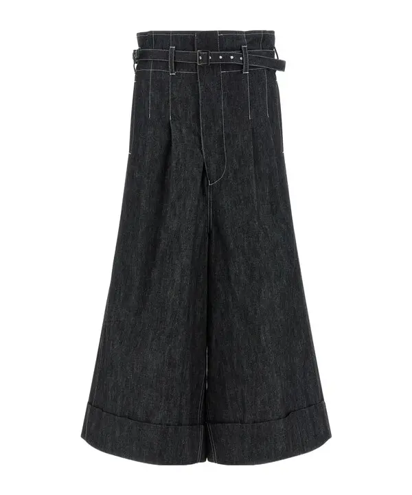 Junya Watanabe Belted Flared-leg Jeans