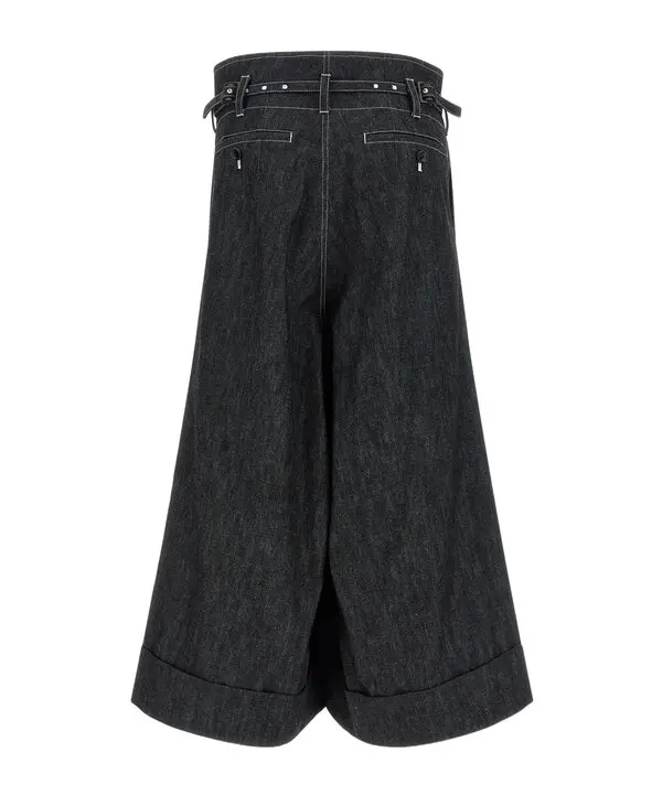 Junya Watanabe Belted Flared-leg Jeans