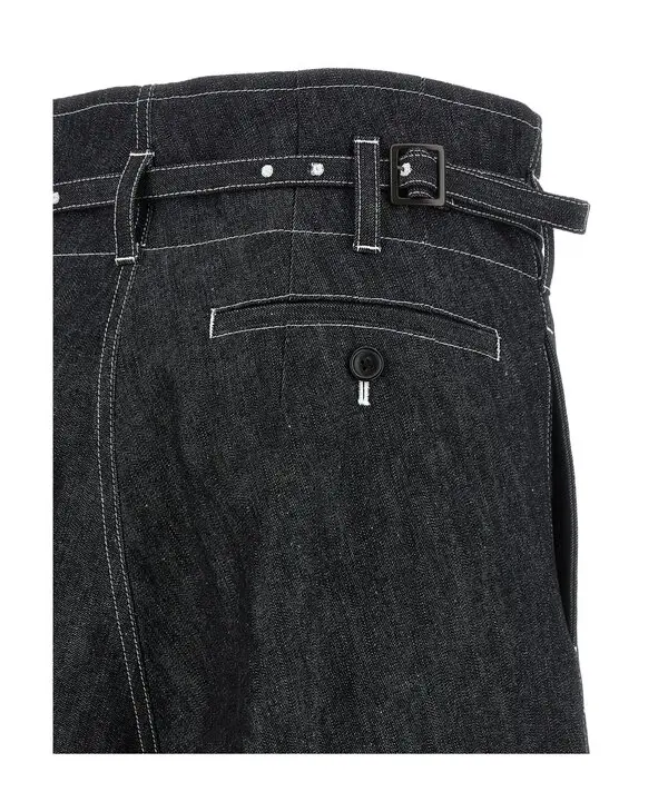 Junya Watanabe Belted Flared-leg Jeans