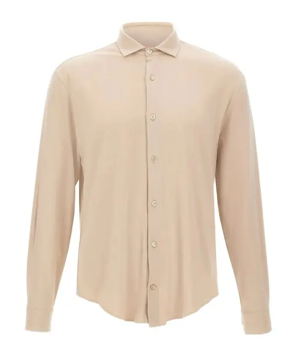 Eleventy Classic Long-sleeve Shirt - Nude