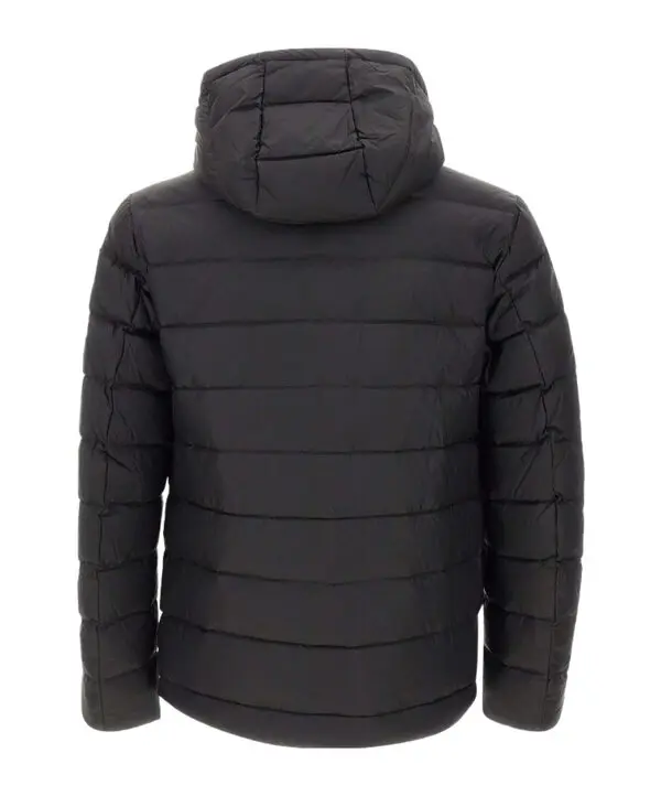 BLAUER. Quilted Hooded Zip-up Jacket