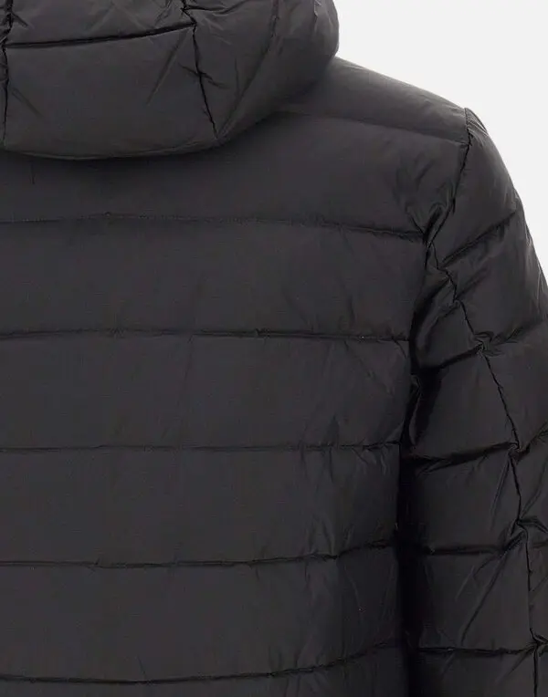 BLAUER. Quilted Hooded Zip-up Jacket