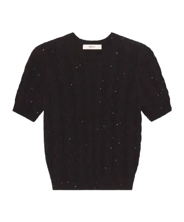 FRAME Sequined Knit Sweater