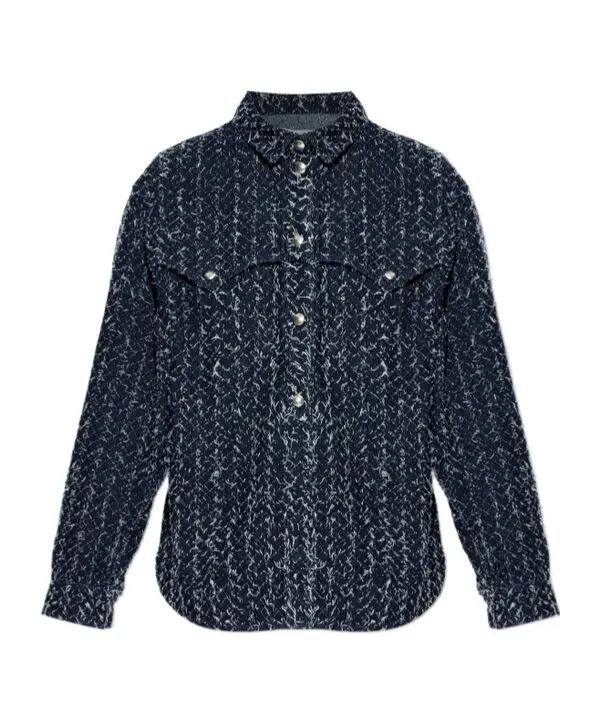 IRO PARIS Long-sleeved Casual Jacket - Navy