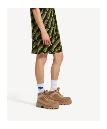 Balenciaga Logo Printed Elastic Waist Shorts