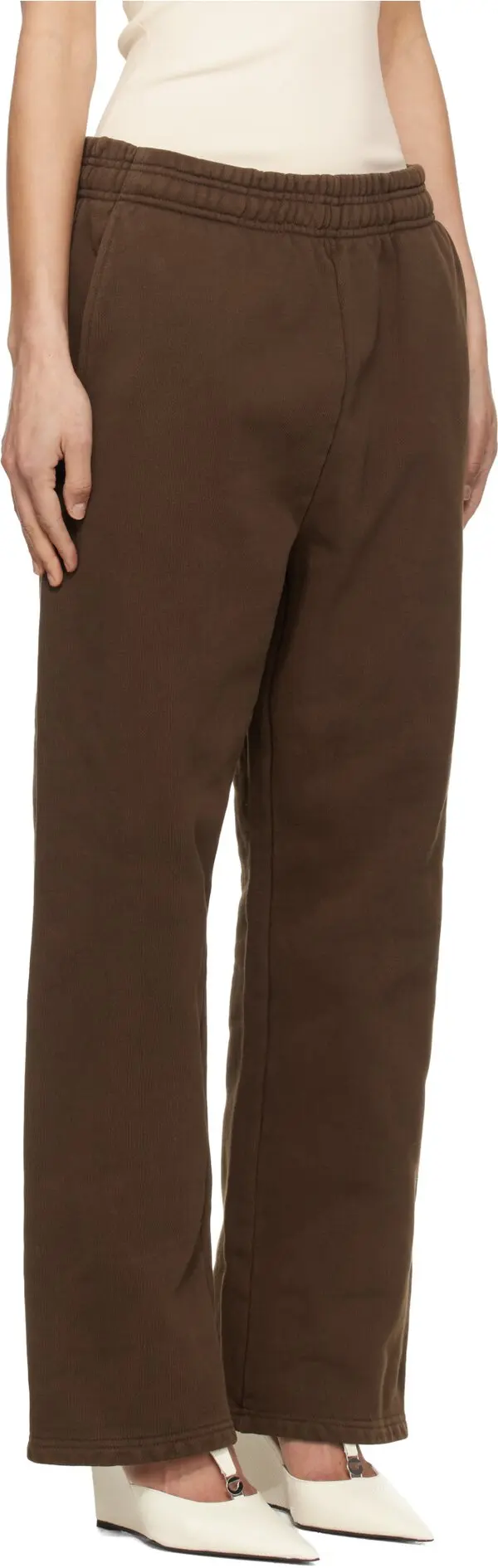 ENTIRE STUDIOS Straight-leg Elastic Waistband Sweatpants - Black