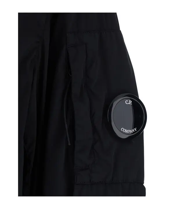 C.P. COMPANY Goggle Trim Nylon Jacket - Black