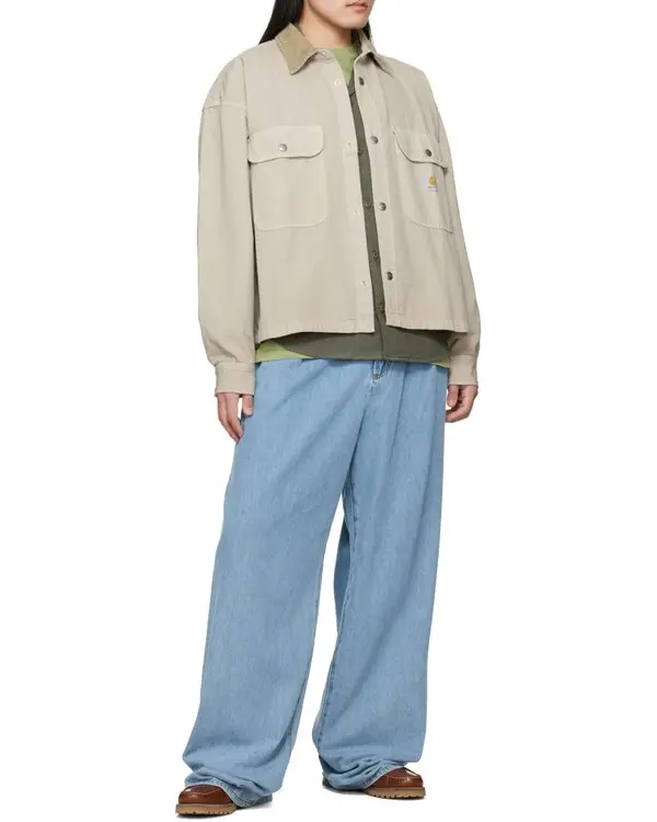 Carhartt Work In Progress Prescott Canvas Shirt Jacket - String Leather