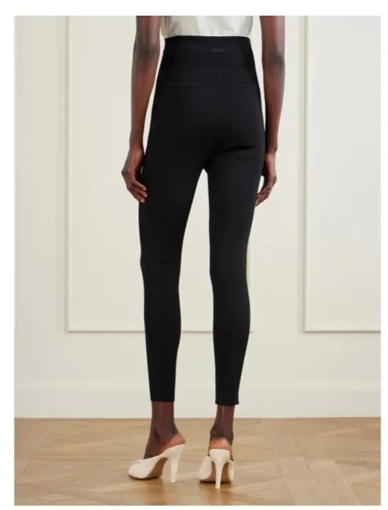 Chloé Slim Fit Trousers With Knitted Hem